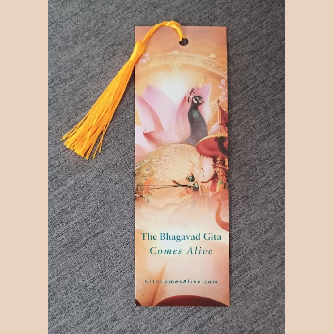 Gita Bookmark with Tassle– The Bhagavad Gita Comes Alive
